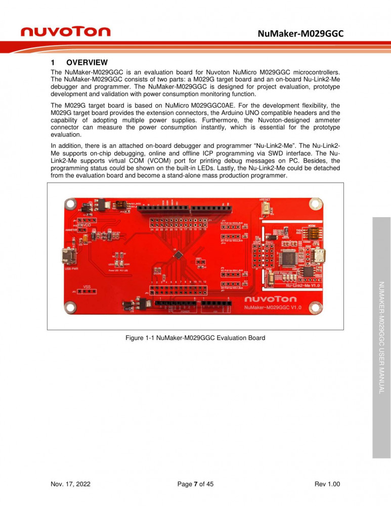 NuMaker-M029GGC documentation page 7
