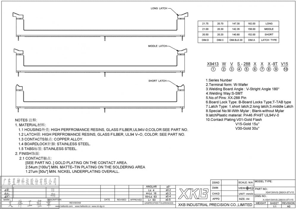 X9413WVS-288T2-9TV15 technical drawing page 4