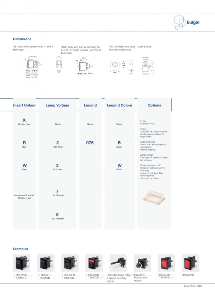 Bulgin technical document page 5