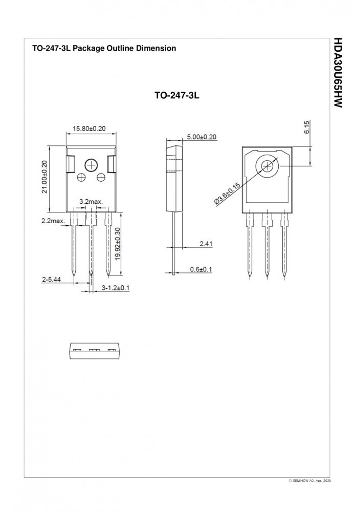 HDA30U65HW technical document page 5