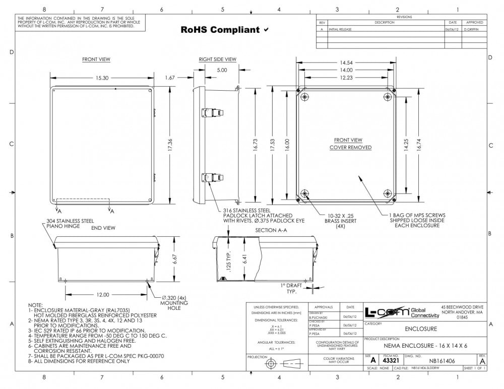 NB161406 technical document page