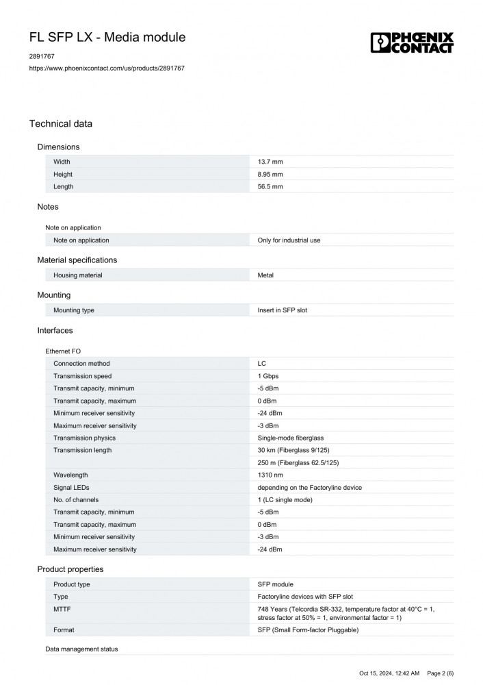 Phoenix Contact 2891767 datasheet page 2