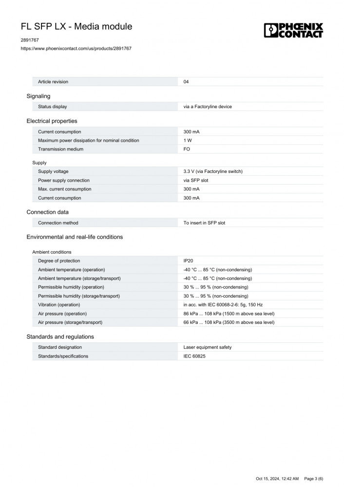 Phoenix Contact 2891767 datasheet page 3