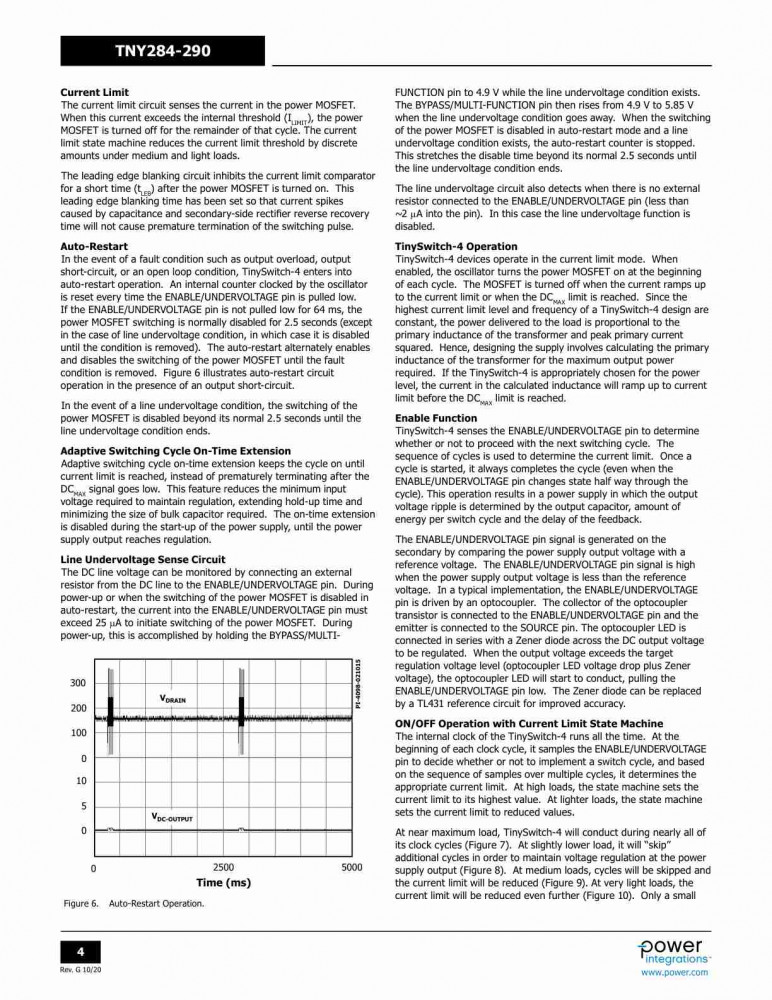 TNY287KG-TL technical document page 4