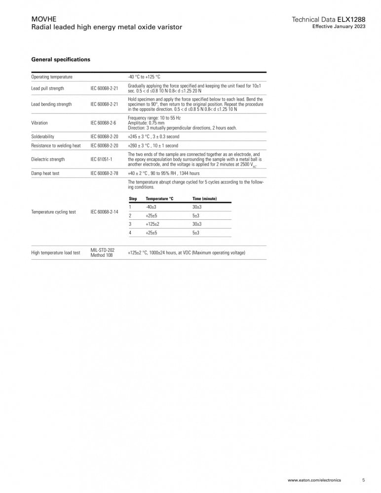EATON MOVHE datasheet page 5