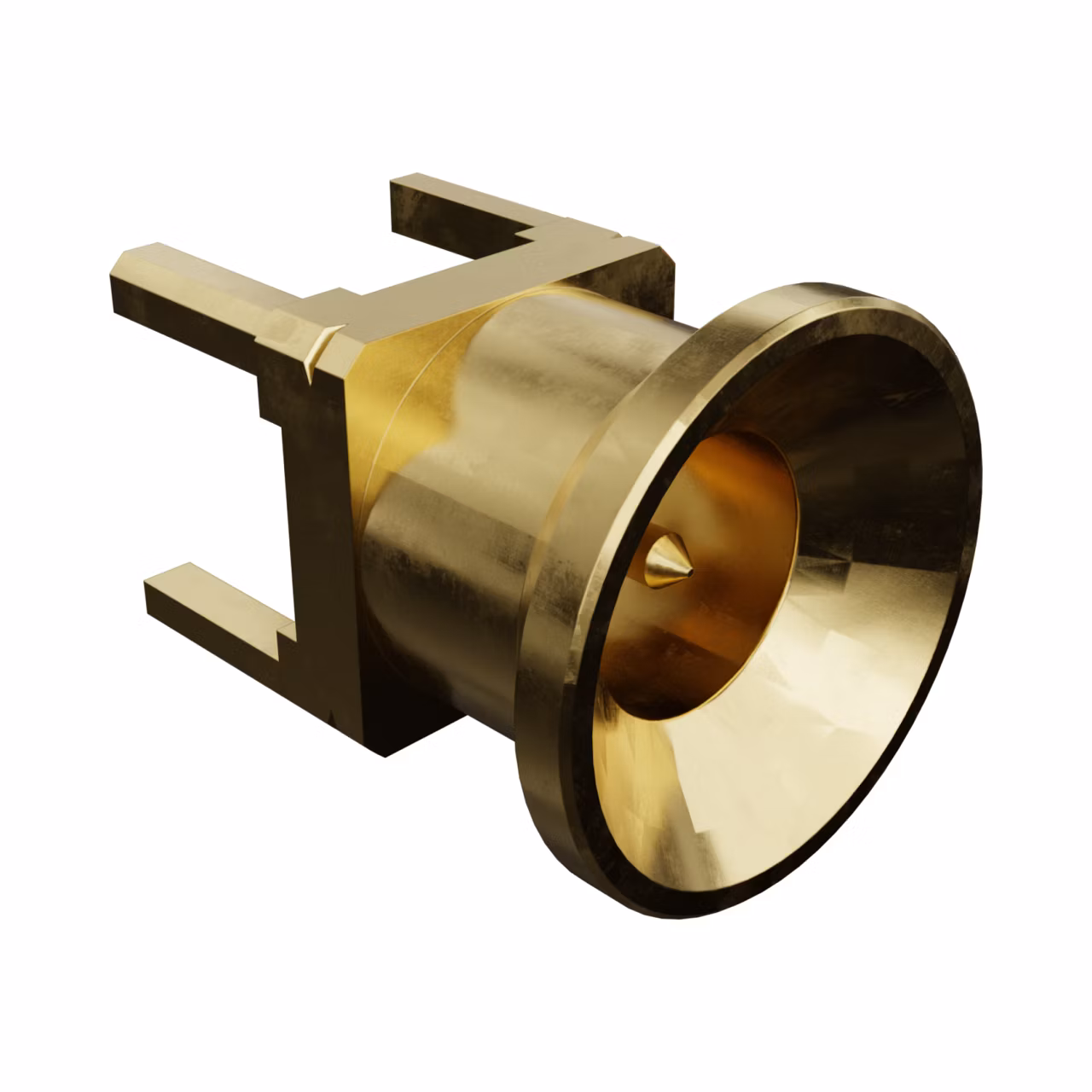 SMP-MAX Plug, Straight, Smooth Bore, PCB, Through Hole, 3.35mm Leg Length, One Piece Per Bag, 50 Ohms for sale