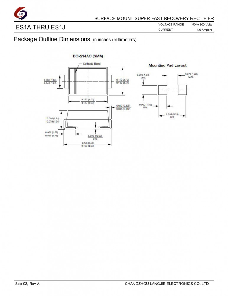 ES1G datasheet page 3