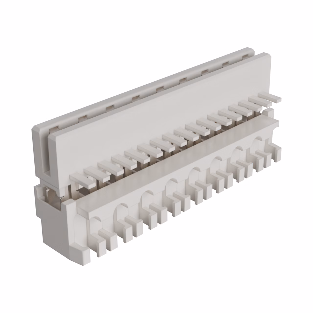 Appli-Mate RAST Power IDT Housing, 5.00mm Pitch, Direct/Indirect, Female, 2 Circuits, Fully Coded, Latch Between Circuits 1 and 2, Open End Walls