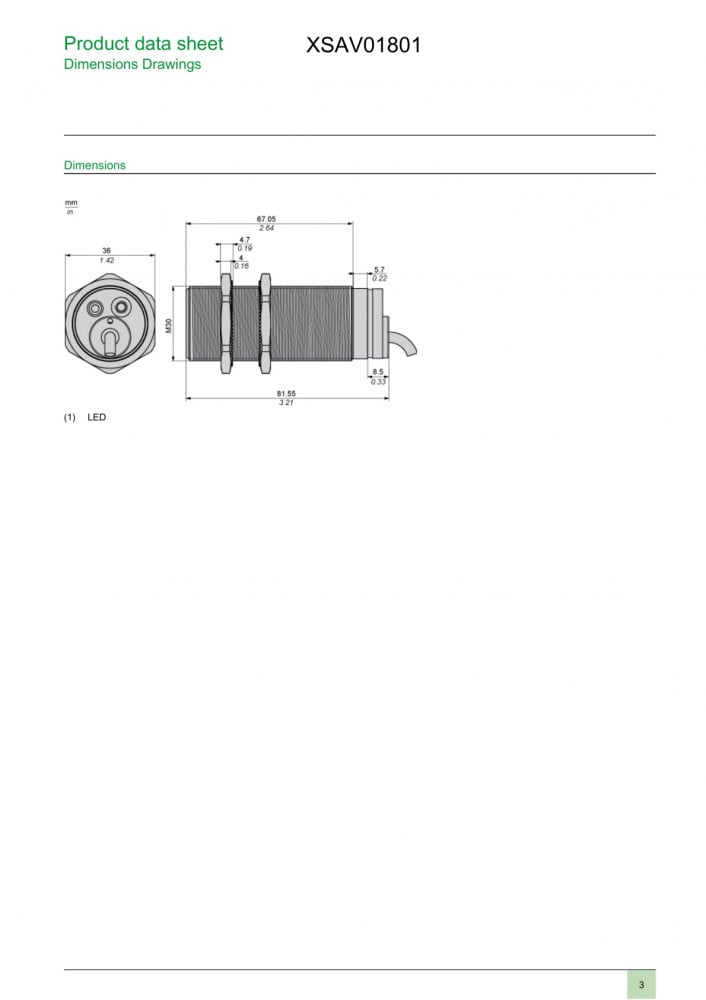 XSAV01801 technical document page 3
