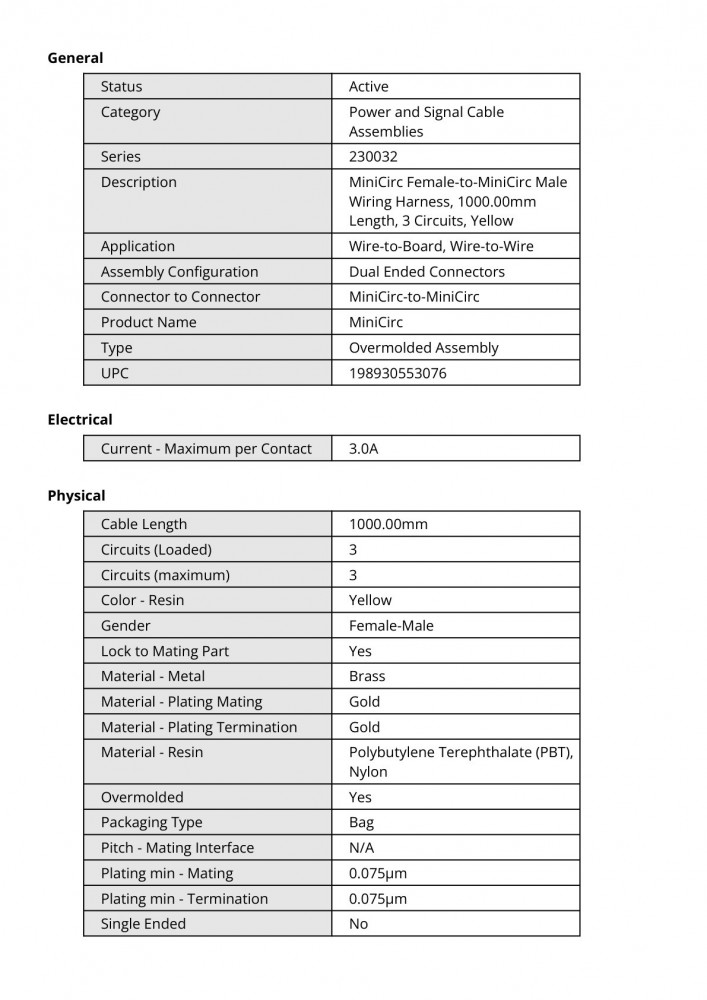 Technical document page 2 for product reference
