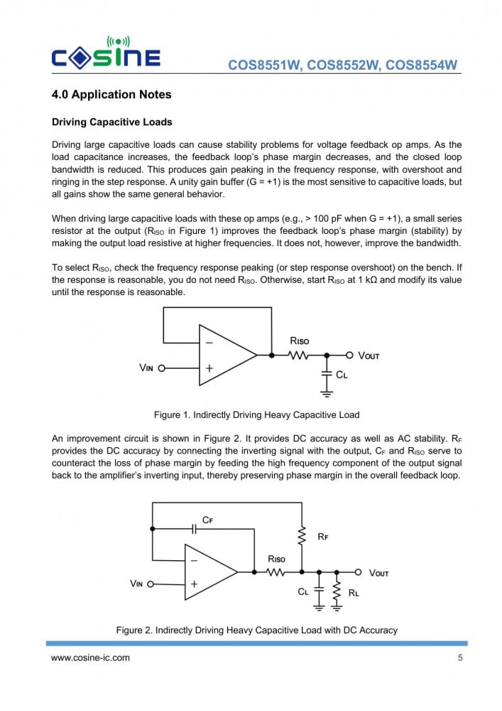 COS8552W datasheet page 5