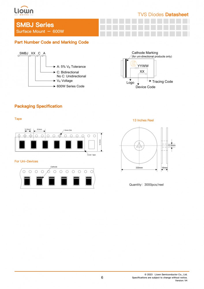 Liown SMBJ series datasheet page 6