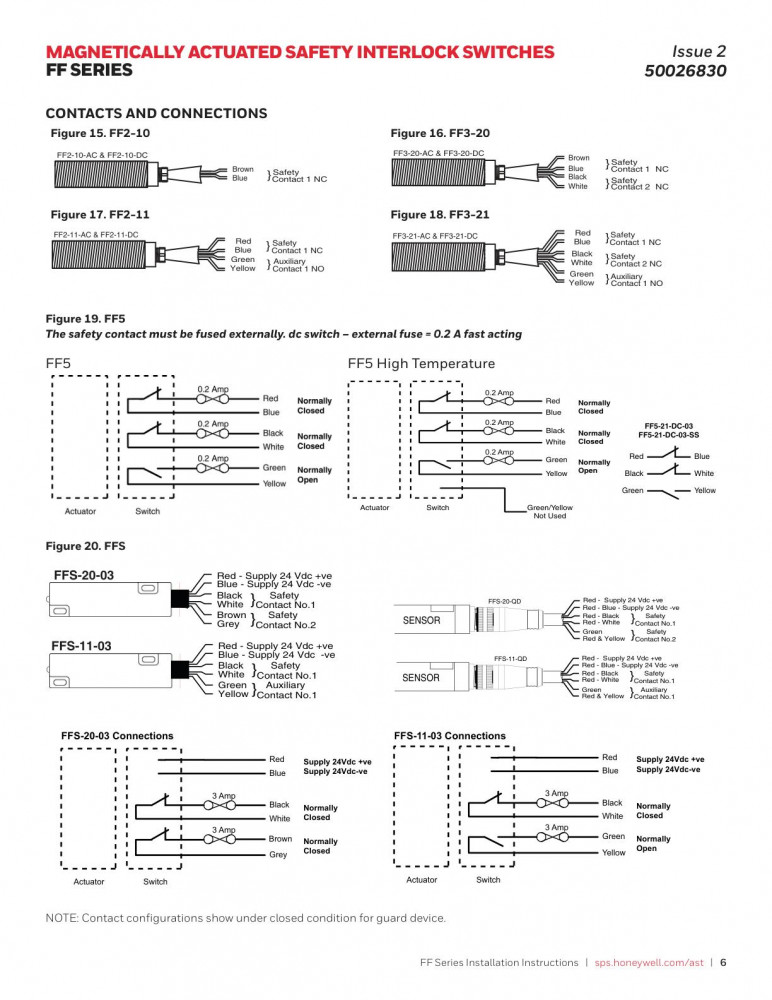 Honeywell FF6 installation instructions page 6
