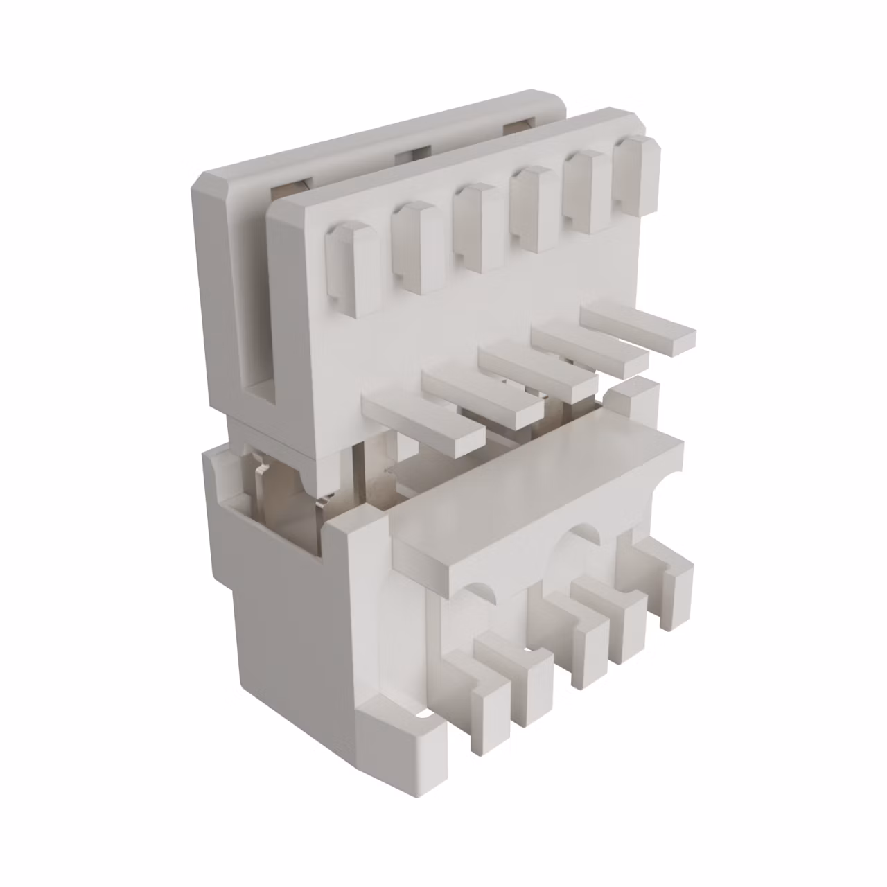 Appli-Mate RAST Power IDT Housing, 5.00mm Pitch, Direct/Indirect, Female, 3 Circuits, Fully Coded, Latches Between Circuits 2 and 3, Polarizing Rib Between Circuits 1 and 2, Option H End Walls