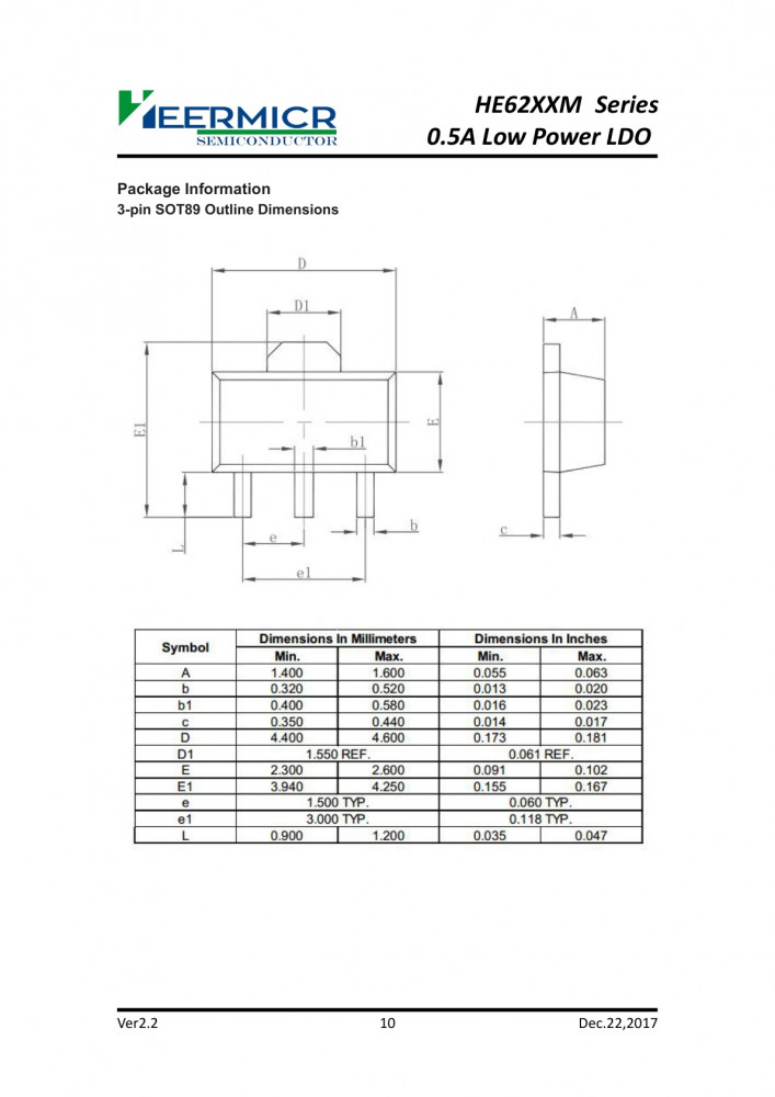 HE6230MPR datasheet page 10