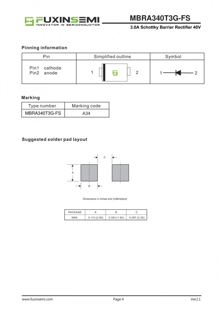 MBRA340T3G-FS datasheet page 4