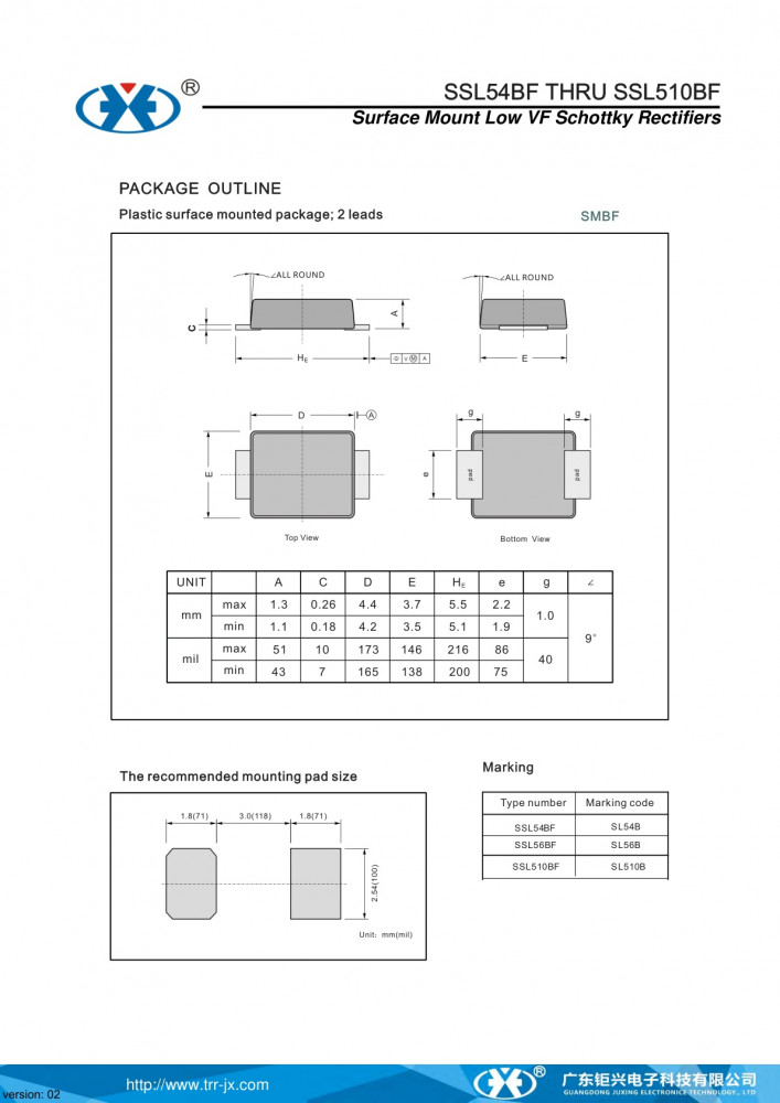 SSL54BF datasheet page 3