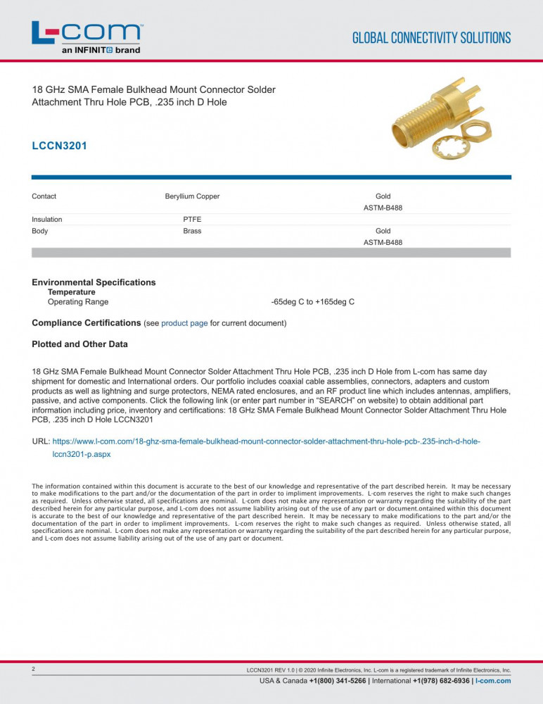 L-com LCCN3201 technical document page 2