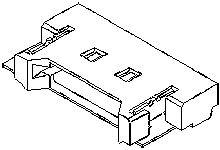 1.25mm Pitch PanelMate Header, Surface Mount, Right-Angle, 1.90mm Height, 9 Circuits