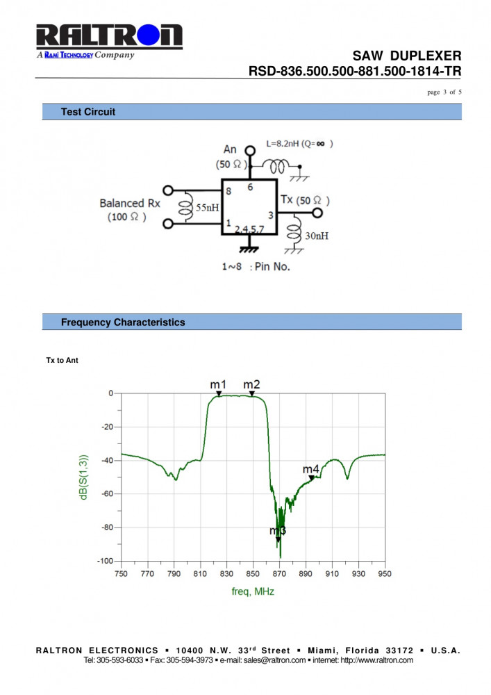 Raltron RSD-836.500-881.500-1814-TR datasheet page 3