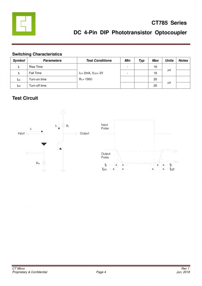 CT785GB datasheet page 4