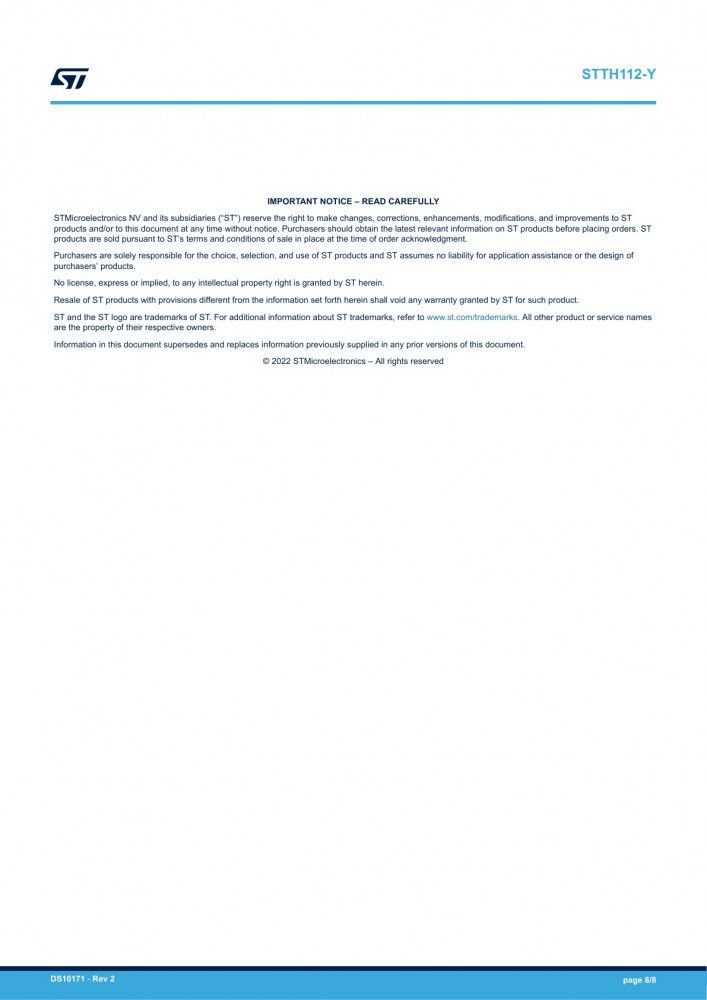STTH112UFY datasheet page 8