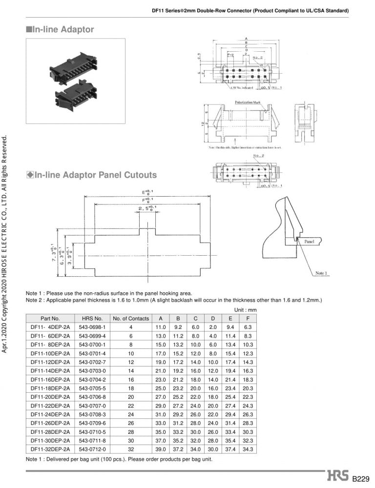 HRS DF11 datasheet page 10