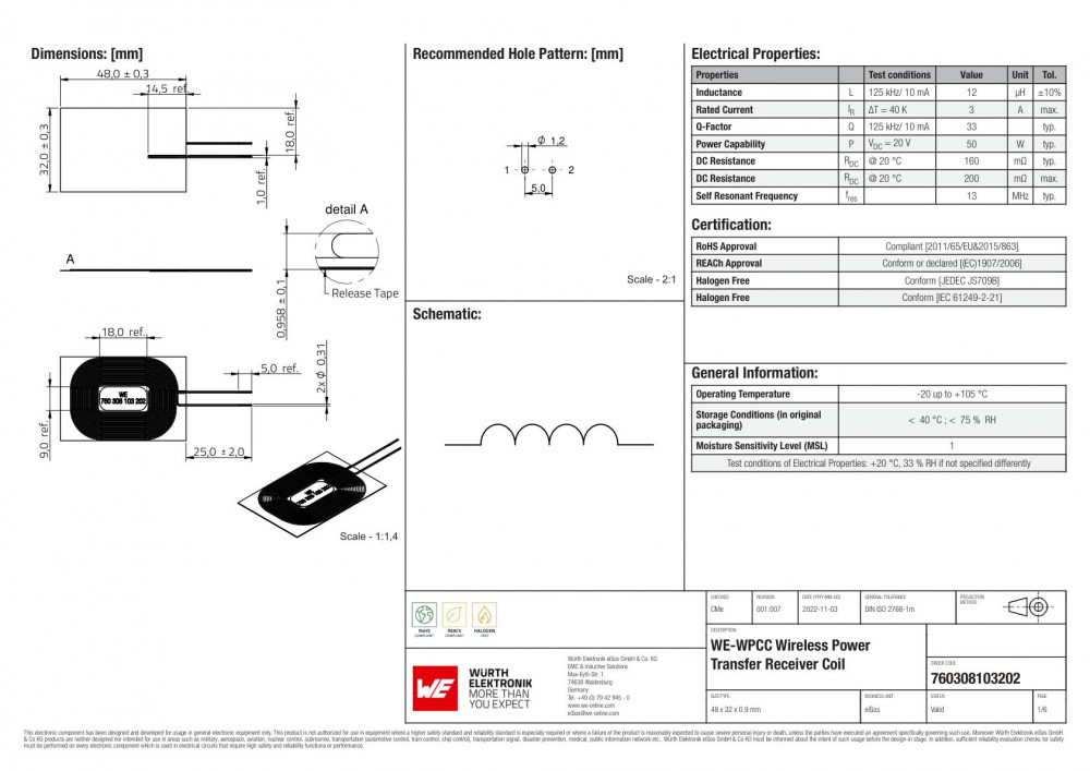 760308103202 technical document, page 1