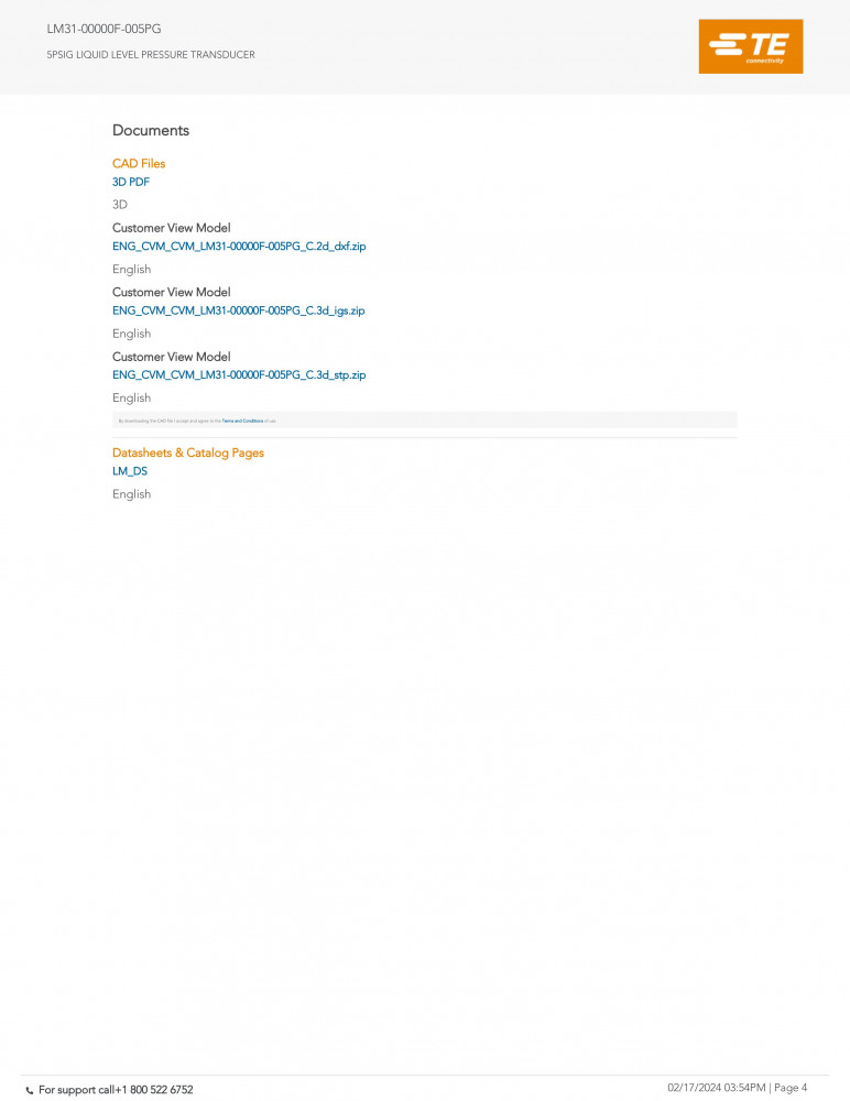 LM31-00000F-005PG technical document page 4
