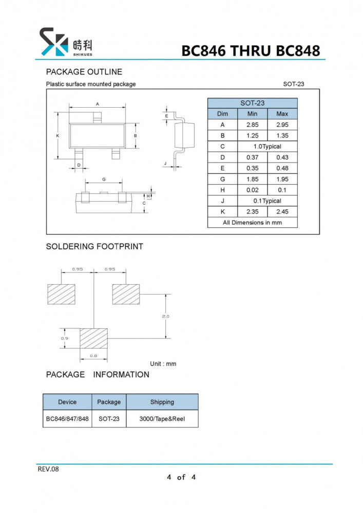 BC847B datasheet page 4