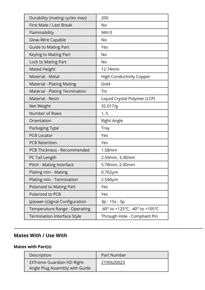 MOLEX 2195640023 technical document image 3