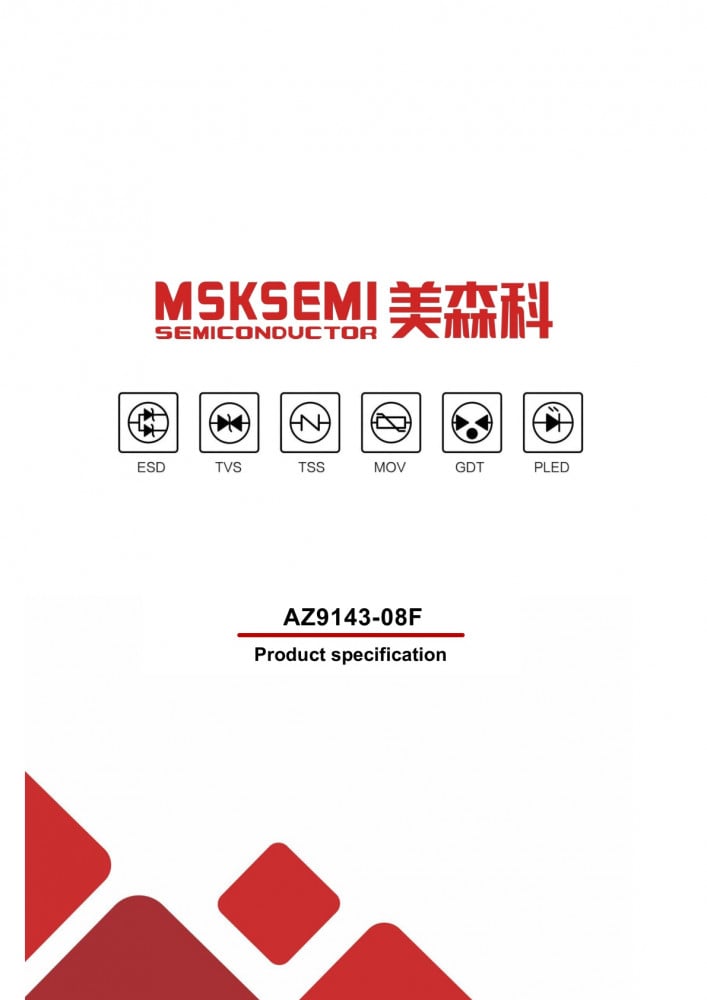 AZ9143-08F datasheet page 1