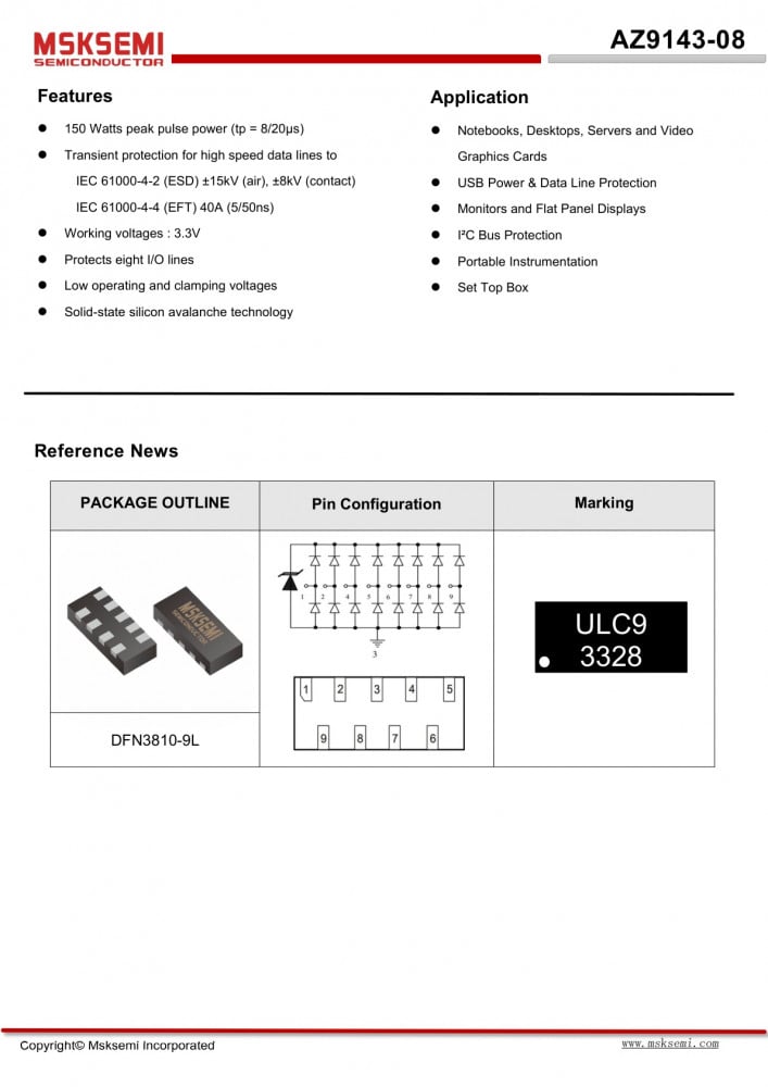 AZ9143-08F datasheet page 2
