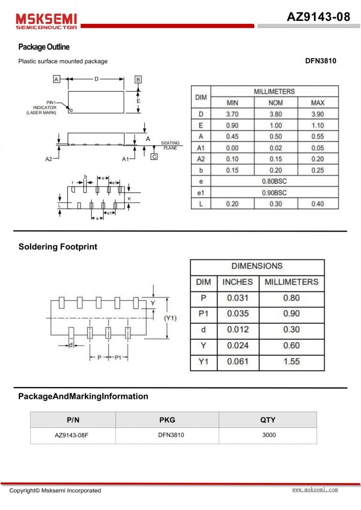 AZ9143-08F datasheet page 5