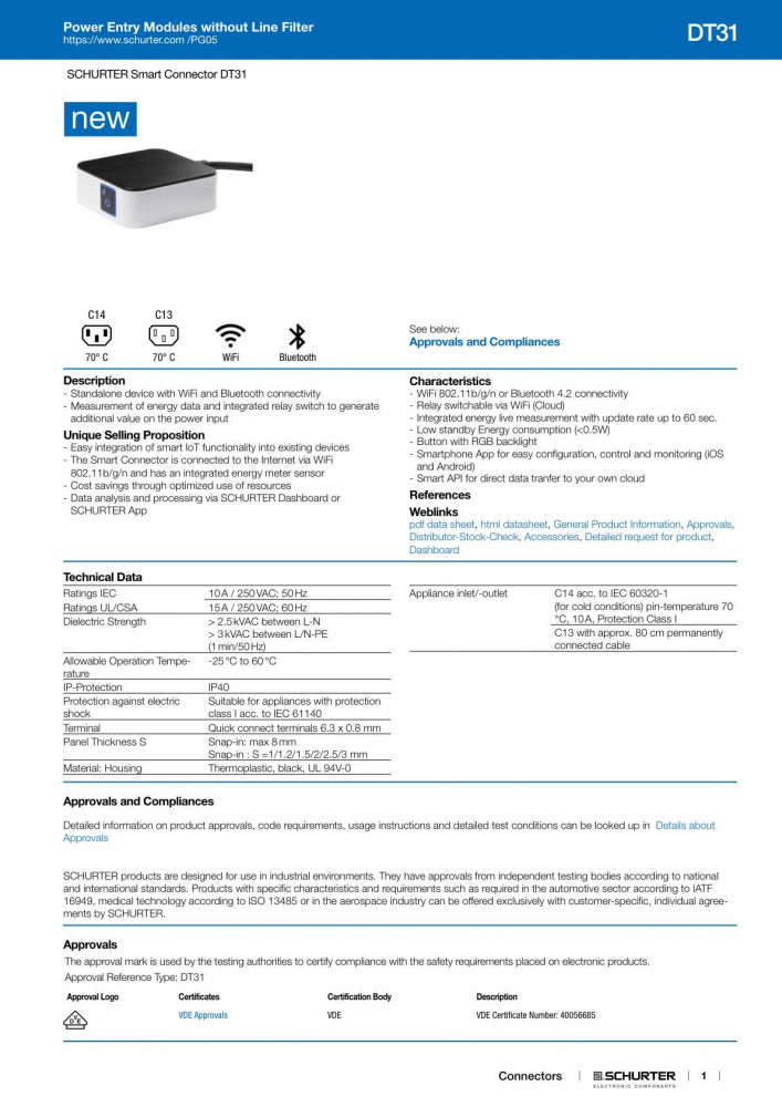SCHURTER 3-132-199 document page 1