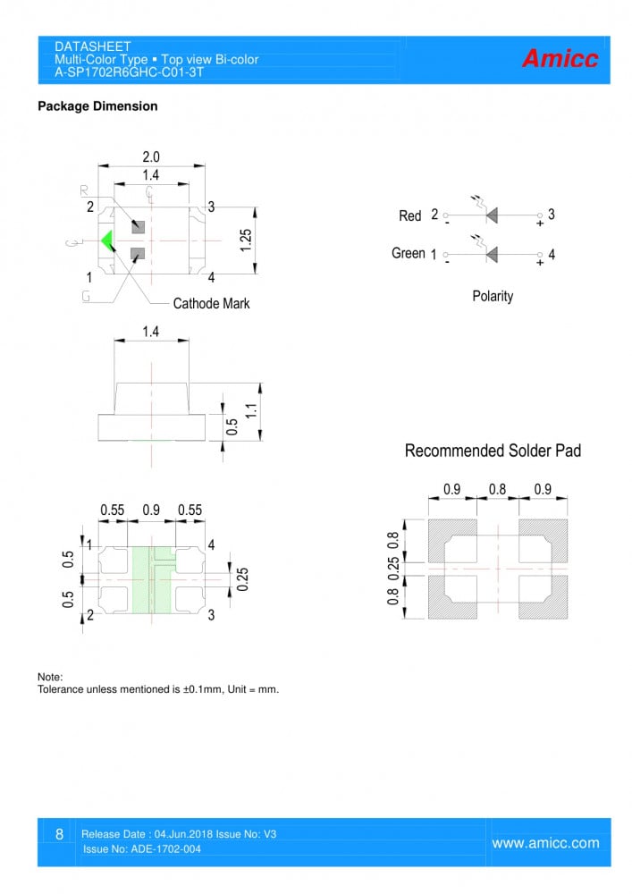 A-SP1702R6GHC-C01-3T datasheet page 8