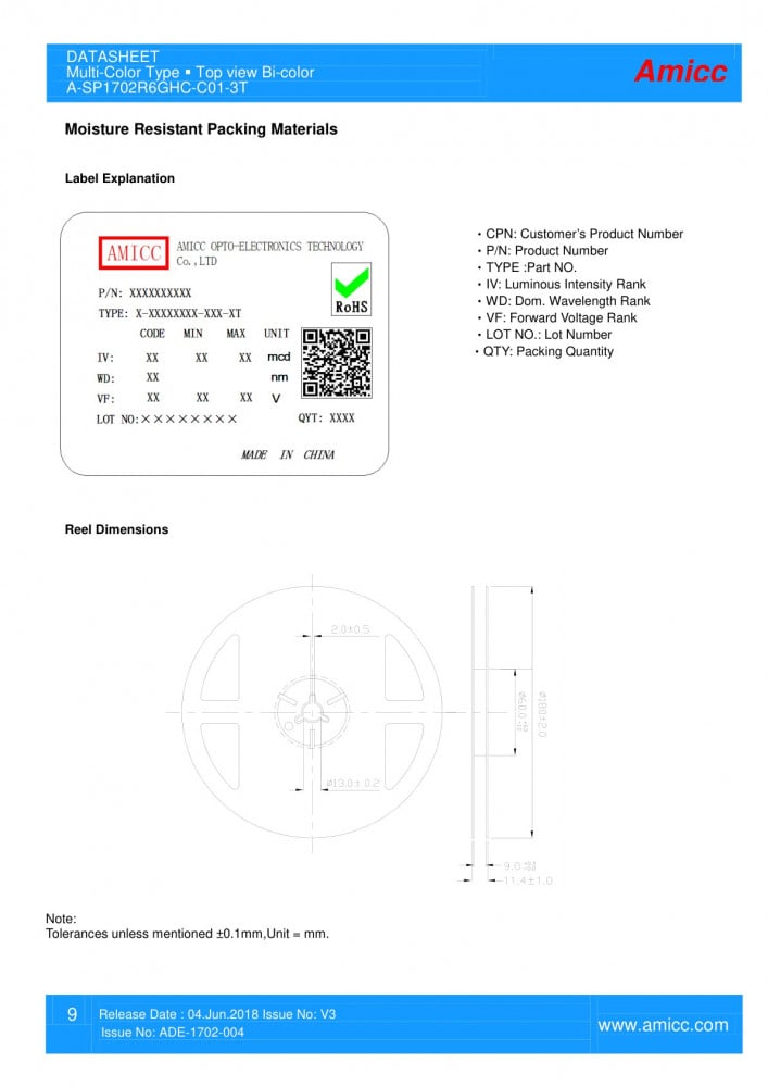 A-SP1702R6GHC-C01-3T datasheet page 9