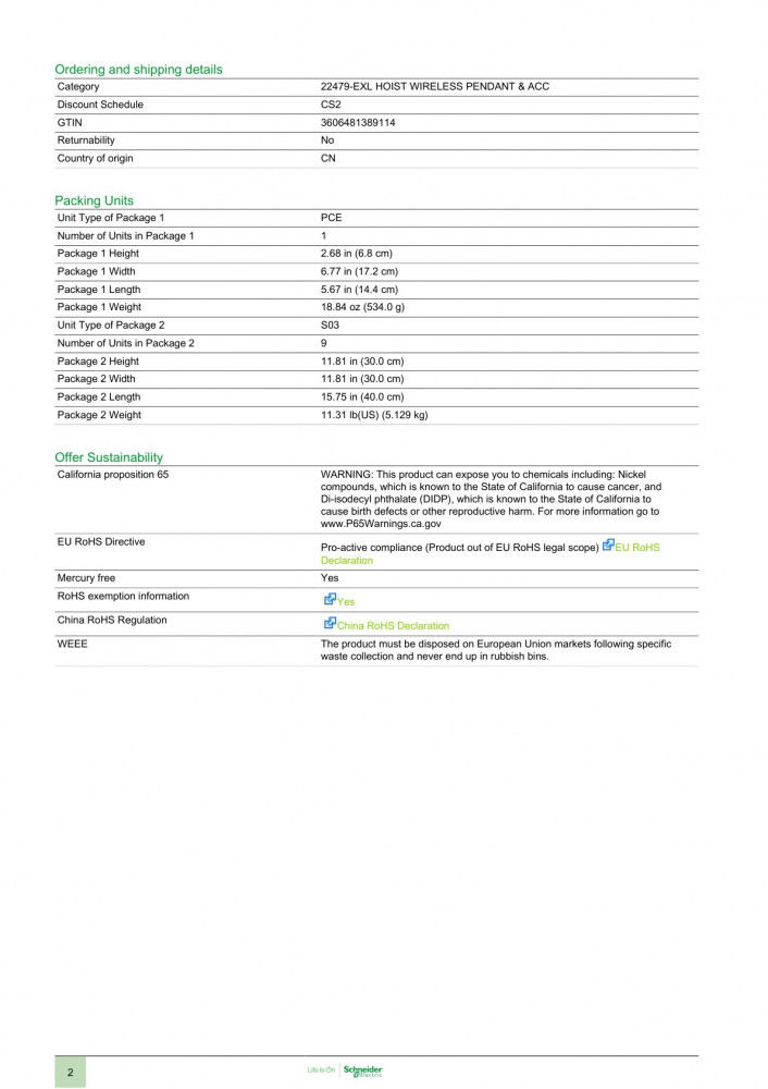 ZARB10WS technical document page 2