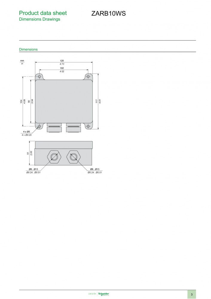 ZARB10WS technical document page 3