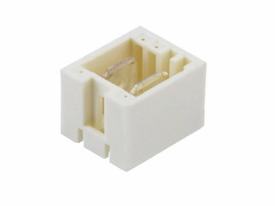 Appli-Mate RAST 5 Header, Vertical, 2 Circuits, Tin (Sn) Plating, Position Keys 1a & 2b, Code Key 01c, Latch Between Circuits 1 & 2, PCB Polarization A, Glow-Wire Capable