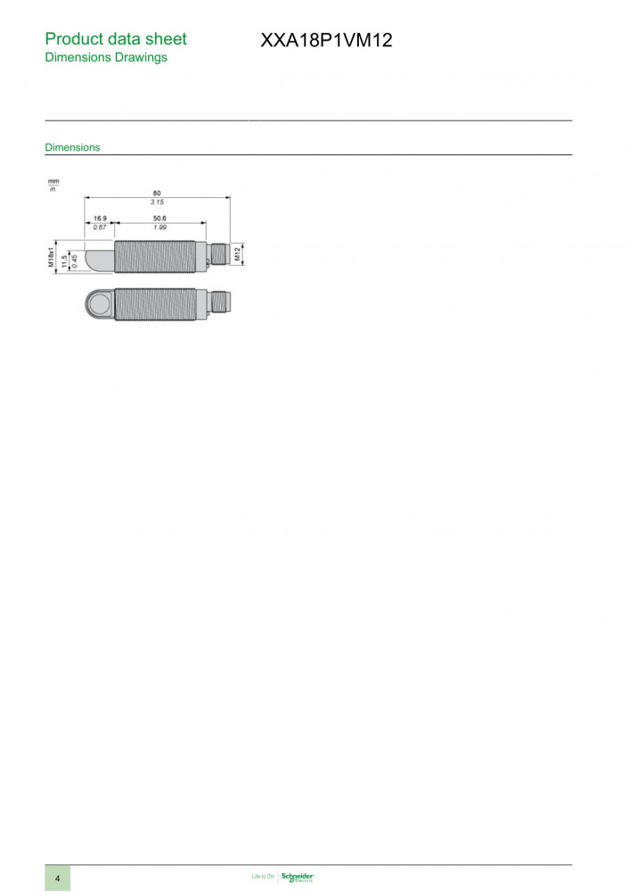 XXA18P1VM12 technical document page 4