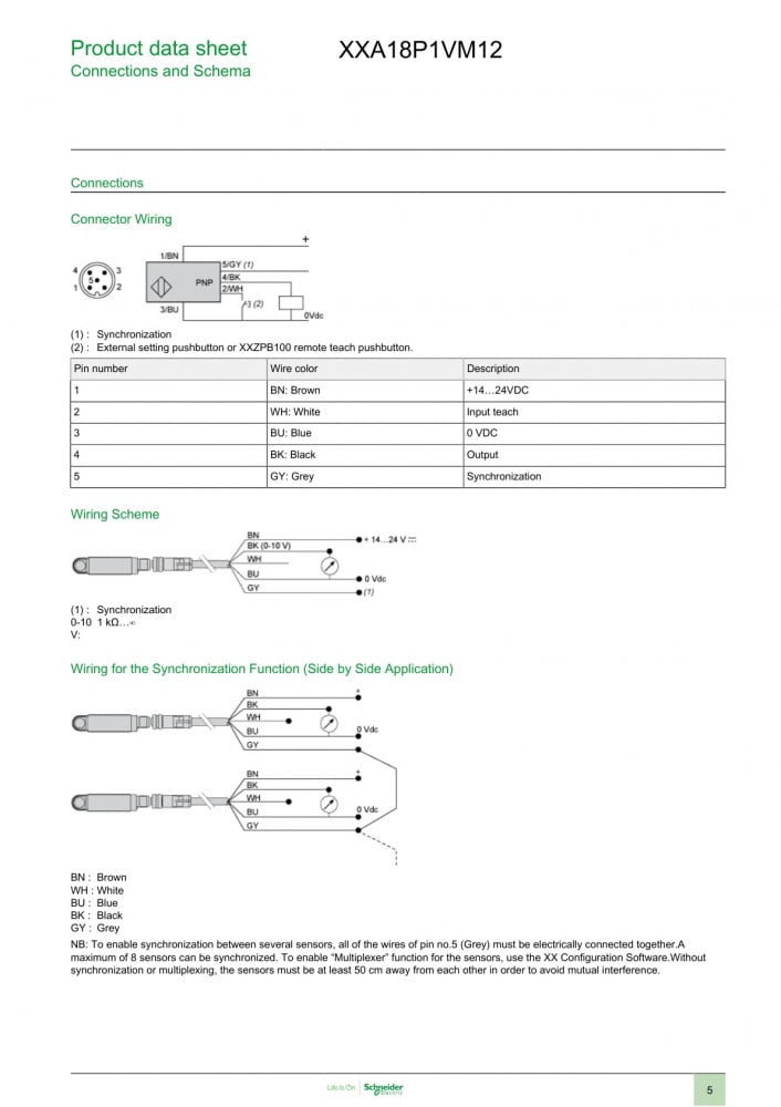 XXA18P1VM12 technical document page 5