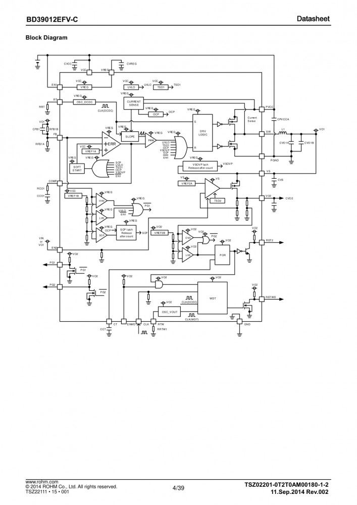BD39012EFV-CE2 datasheet page 4
