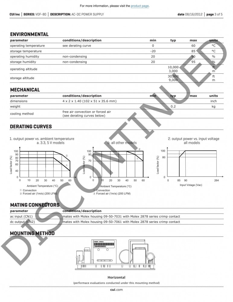 CUI VOF-80-24 datasheet page 3