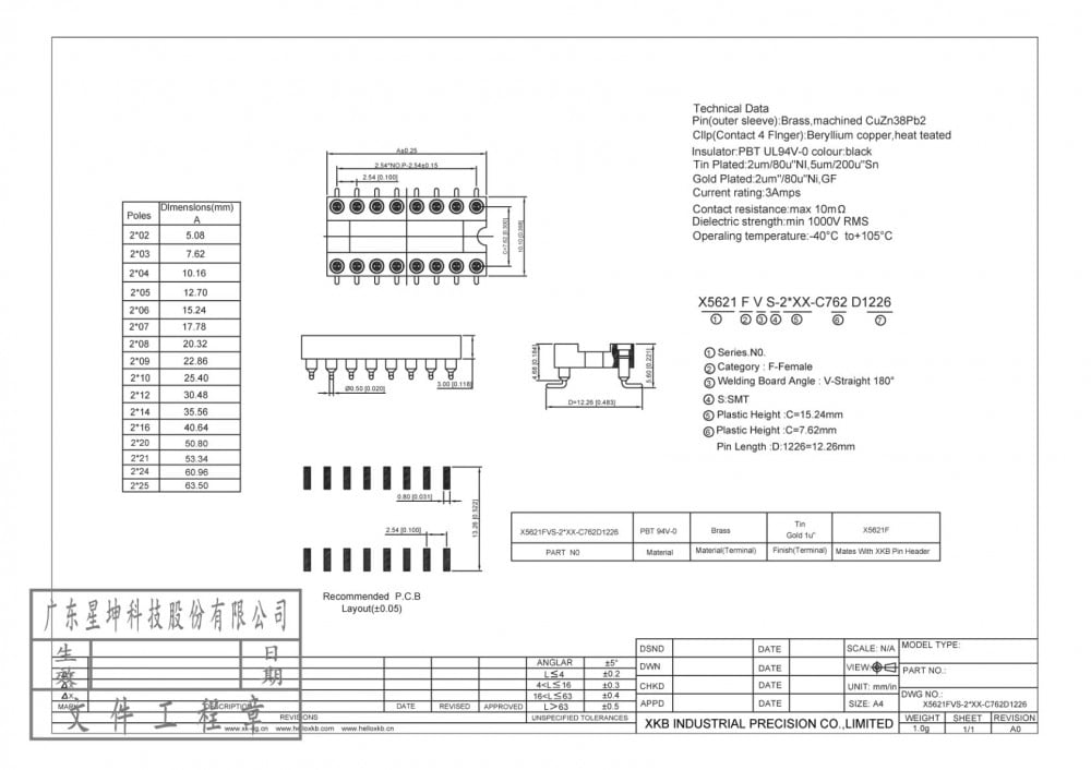 X5621FVS-2x09-C762D1226 technical drawing page 1