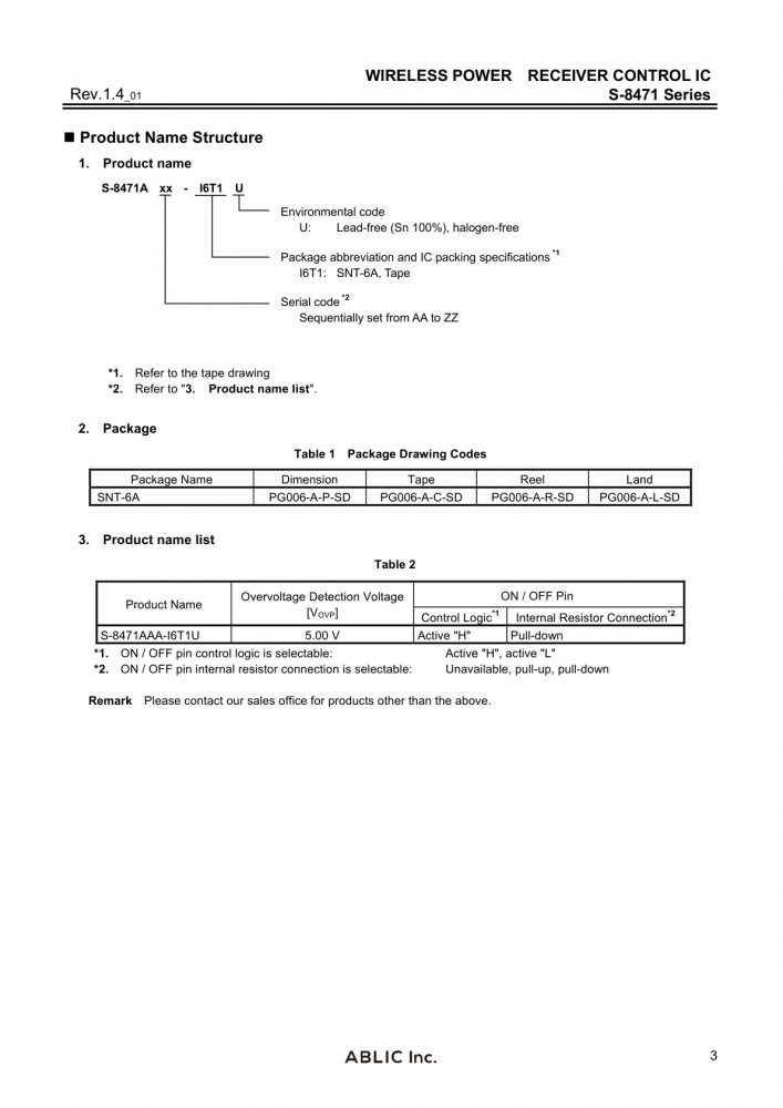 S-8471AAA-I6T1U datasheet page 3