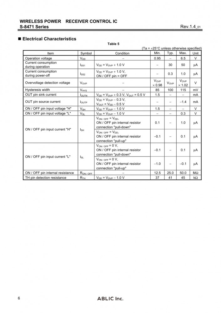 S-8471AAA-I6T1U datasheet page 6