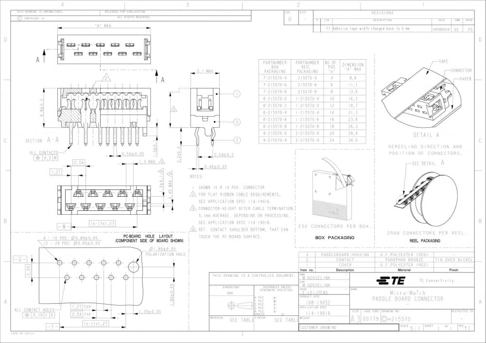 TE Connectivity 1-215570-4 controlled drawing preview