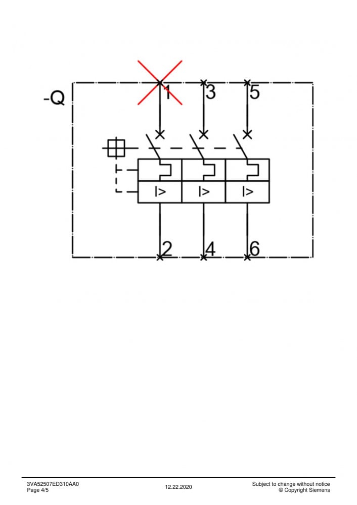 3VA5250-7ED31-0AA0 technical document page 4
