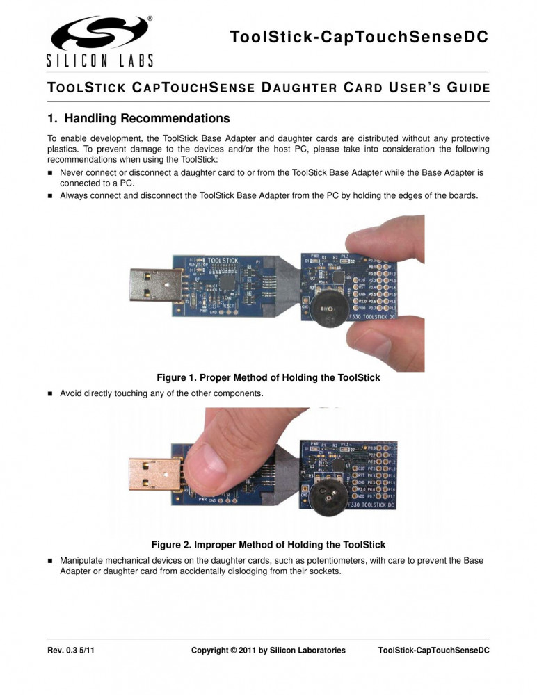 CAPTOUCHSENSEDC user guide page 1
